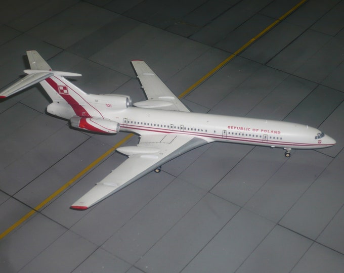 The Supersonic Aircraft Tupolev Tu-244 in 1-200 Scale. Model on Landing ...