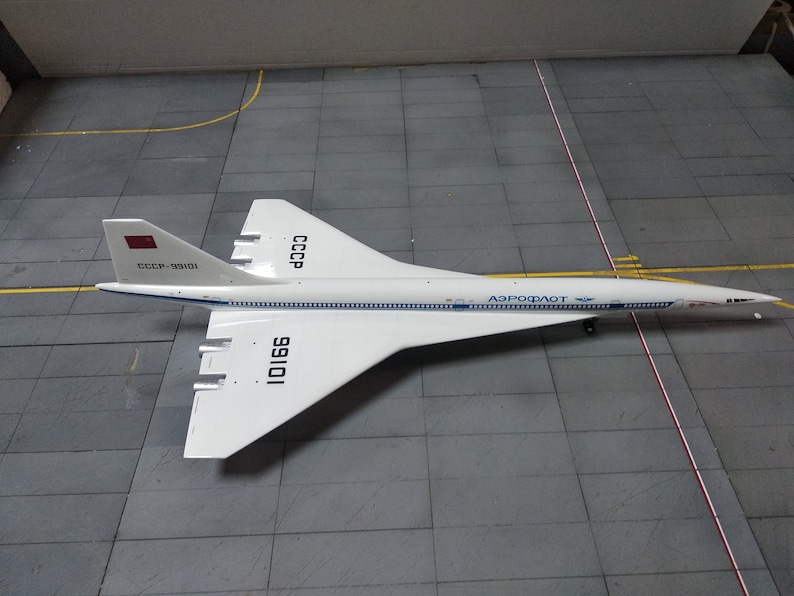 The Supersonic Aircraft Tupolev Tu-244 in 1-200 Scale. Model - Etsy