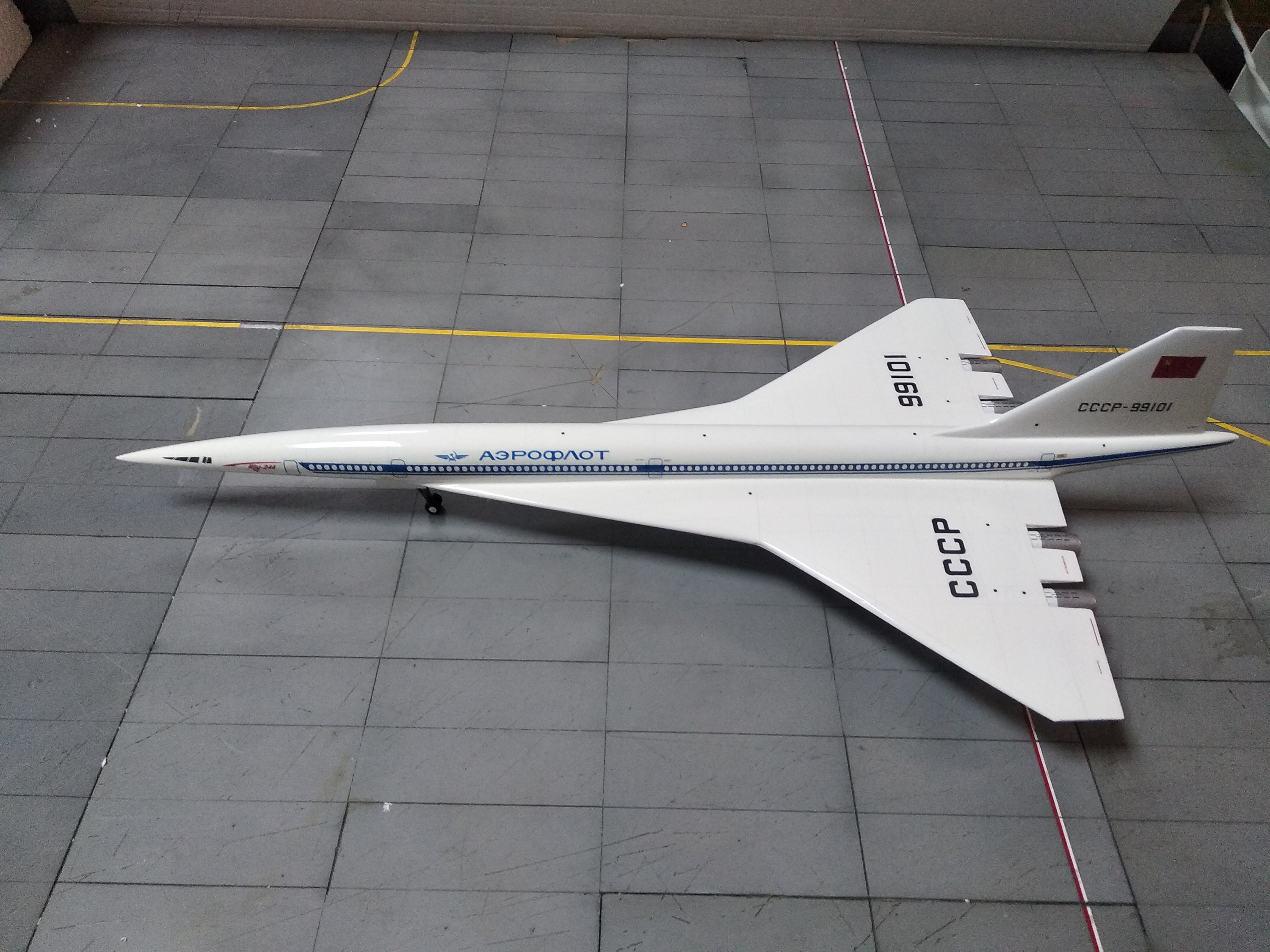 The Supersonic Aircraft Tupolev Tu-244 in 1-200 Scale. Model - Etsy UK