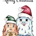 Merry Christmas 5x7 Greeting Card MANY DESIGNS AVAILABLE Happy Holidays ...