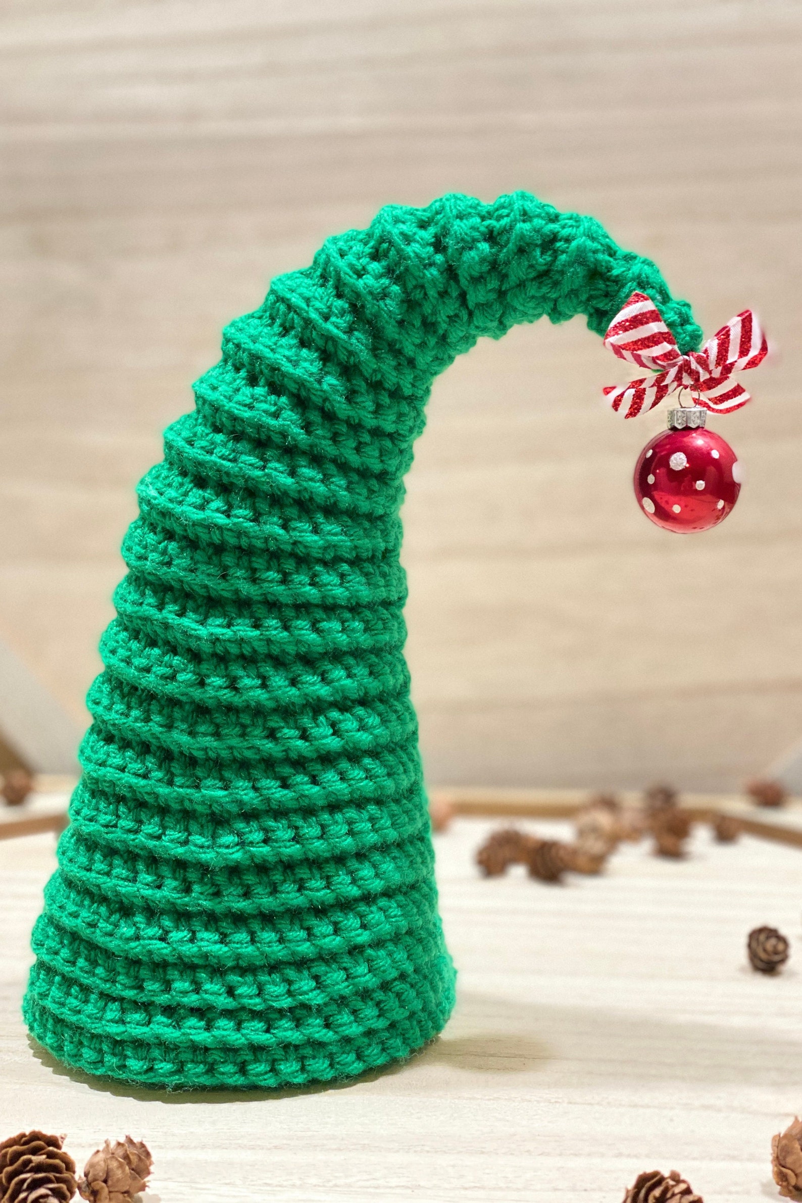 Christmas Cone Tree Crochet Yarn Tree Farmhouse Home Decor - Etsy