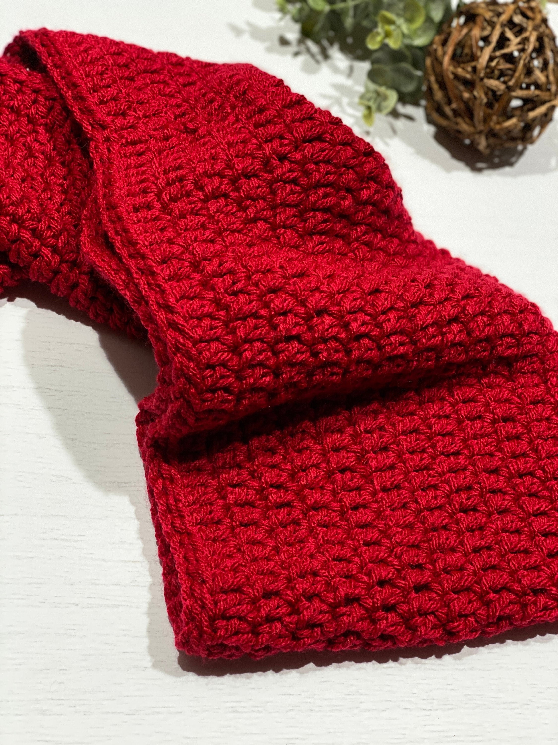 Soft Dark Chili Red Chunky Scarf Valentine's Day Gift - Etsy