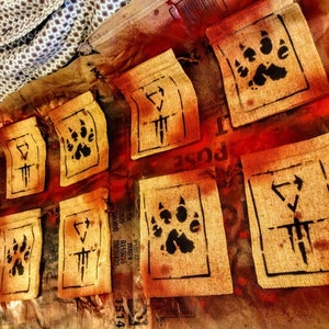 WOODEN Bone Tokens, Teeth Tokens, & Sacrifice Trackers - Etsy