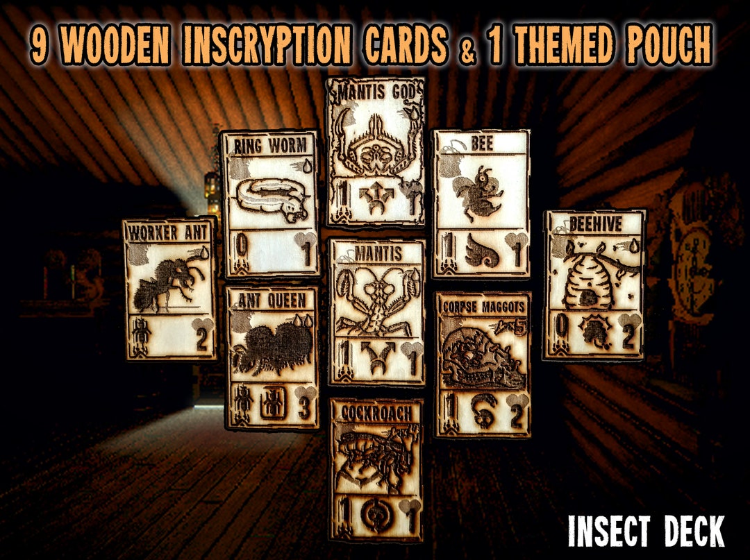 INSECT DECK Wooden Collector Cards - Etsy