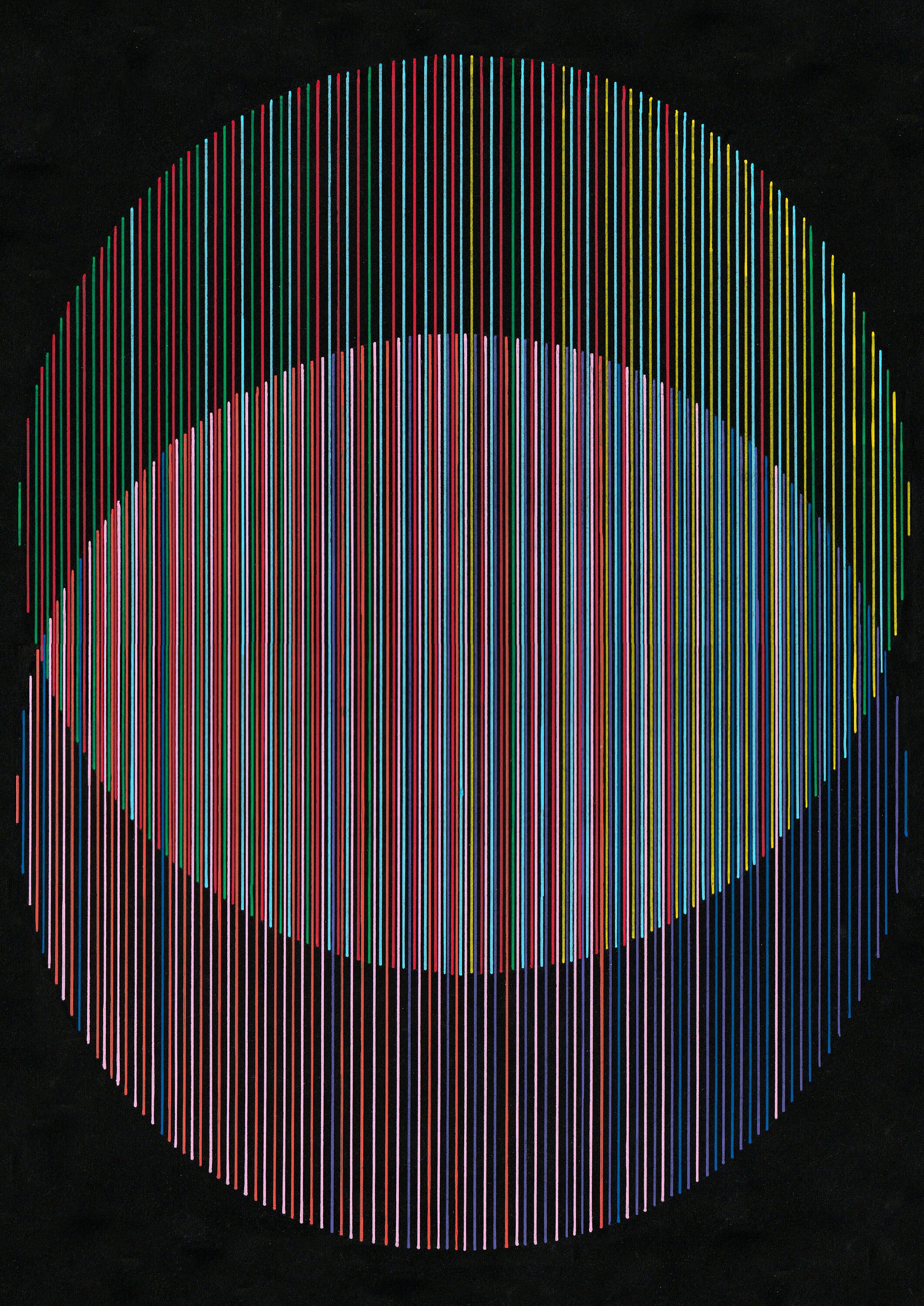 Magnetic Field Poster A4 Print Wall Decoration Geometric Art Opart ...