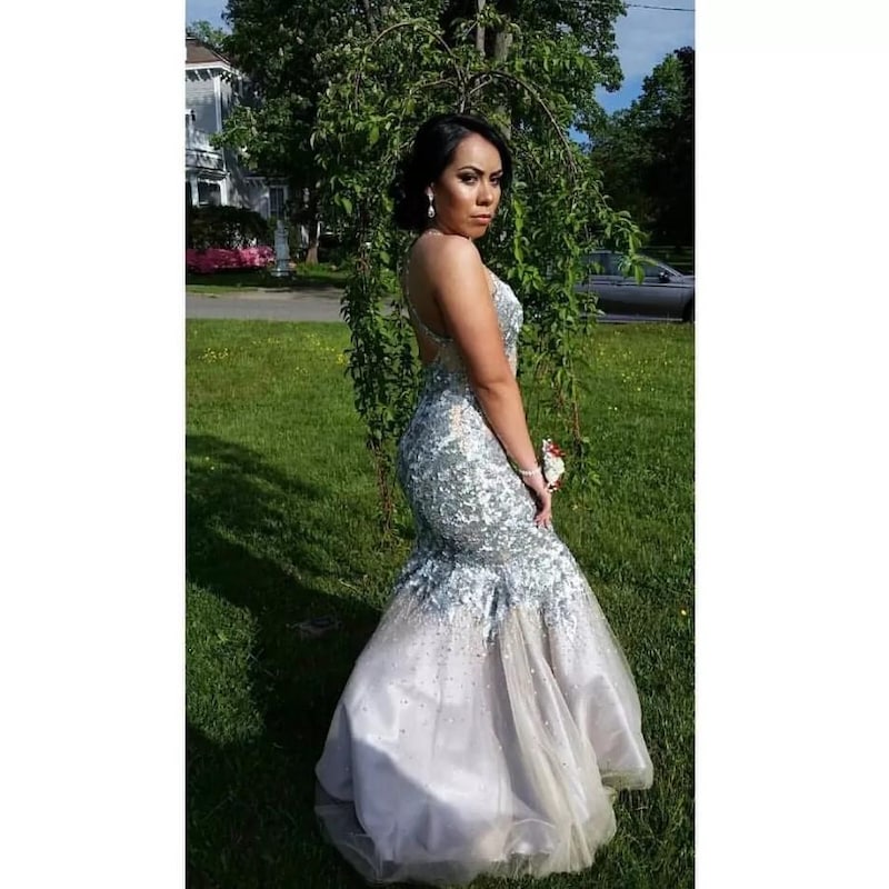 Mermaid Silver Prom Dress - Etsy