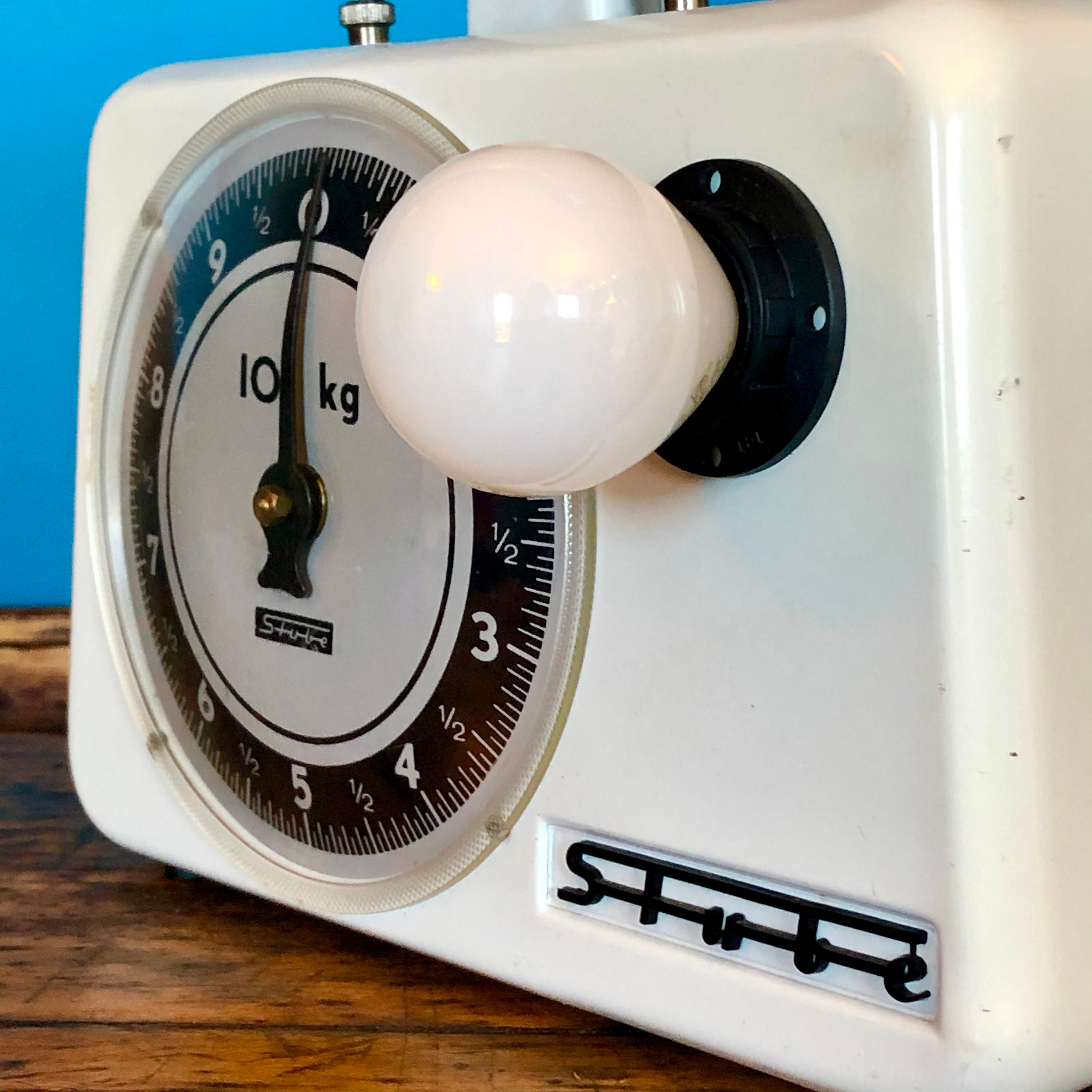 White Kitchen Scales Lamp 60s - Etsy