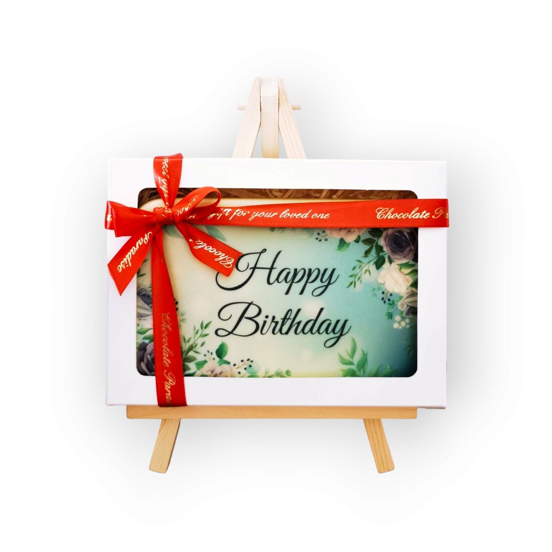 Edible Chocolate Birthday Card: Unique Greeting Card Alternative - Etsy