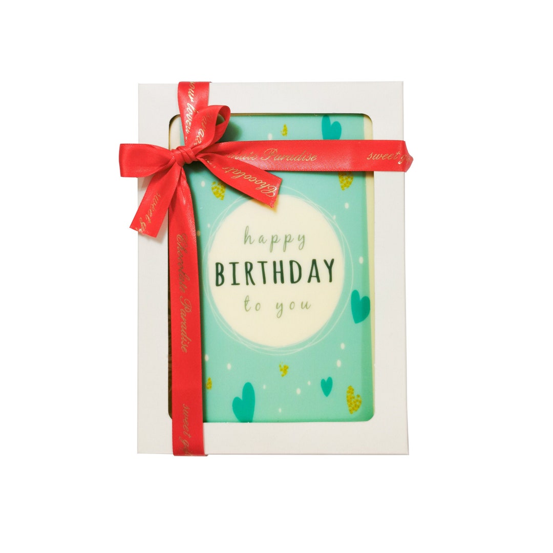 Edible Chocolate Birthday Card Great Alternative to Standard Greetings ...