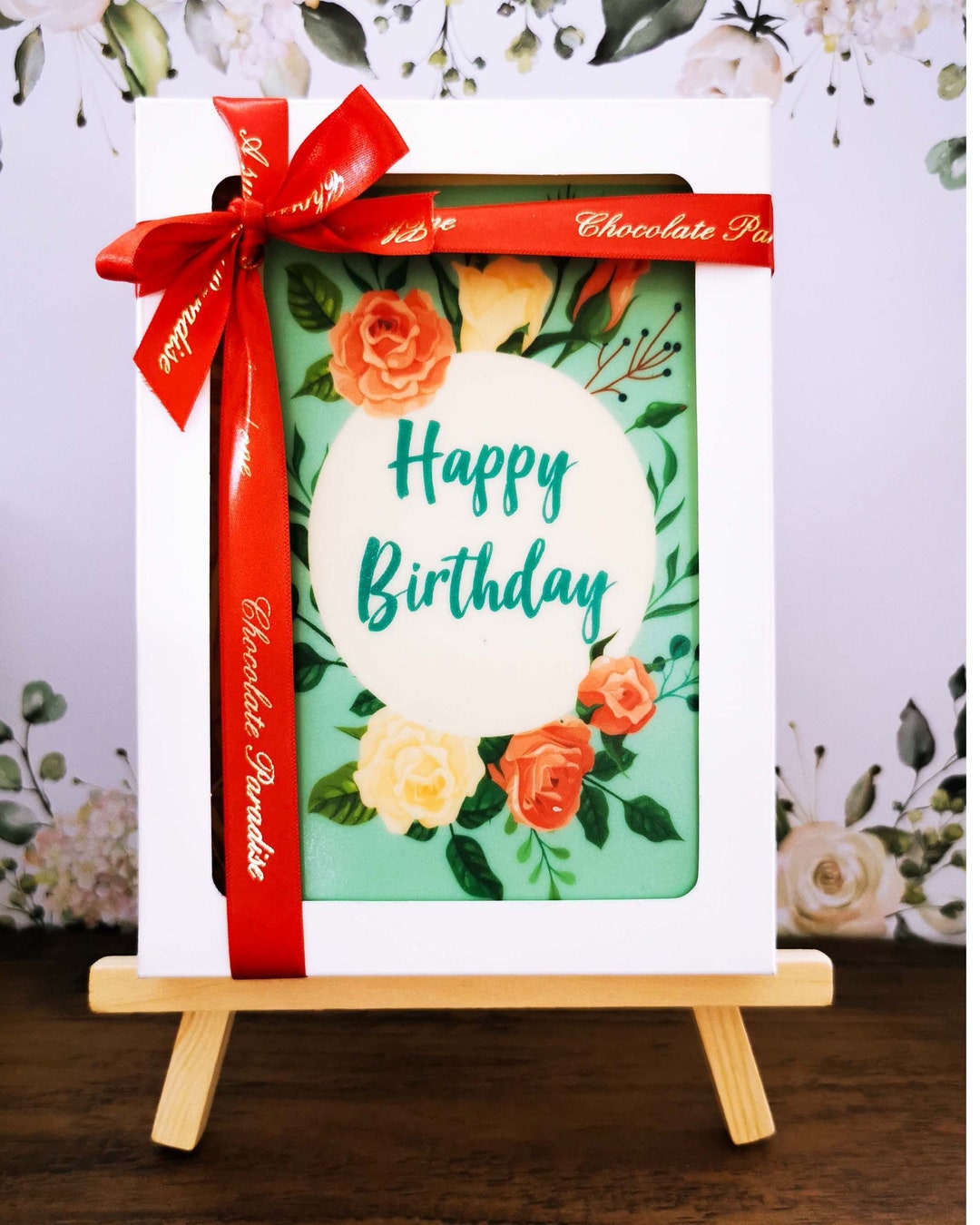 Edible Chocolate Birthday Card Great Alternative to Standard Greetings ...