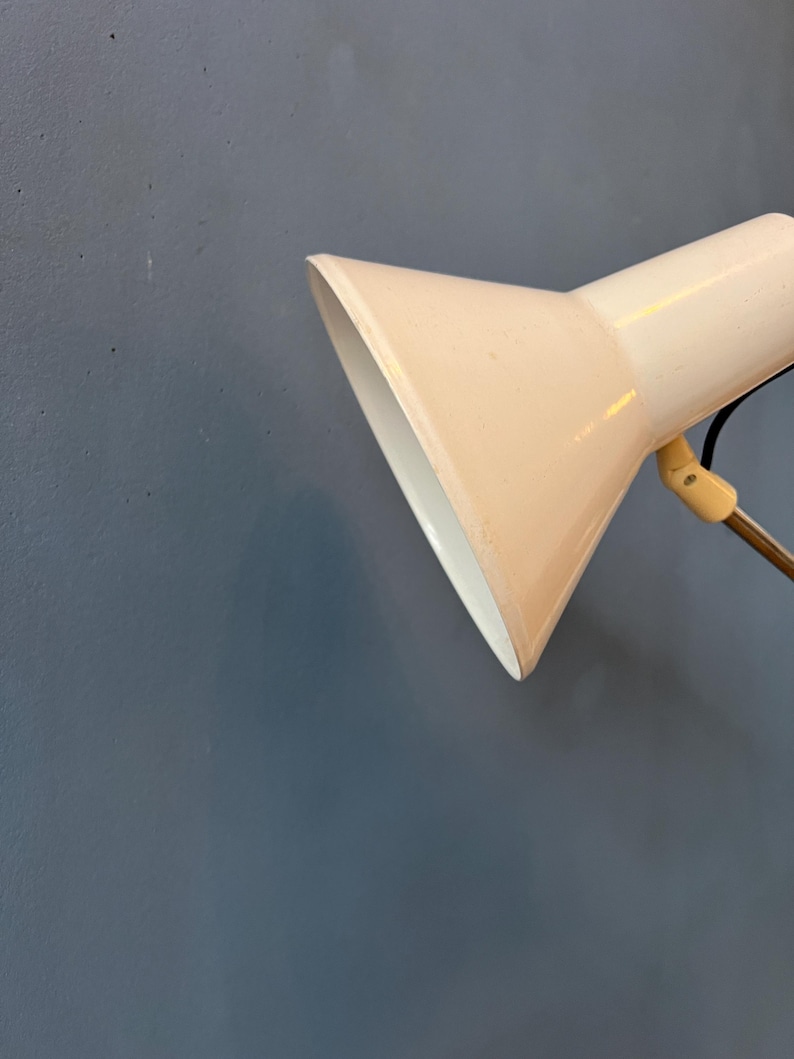 Vintage White Mid Century Adjustable Floor Lamp - Etsy