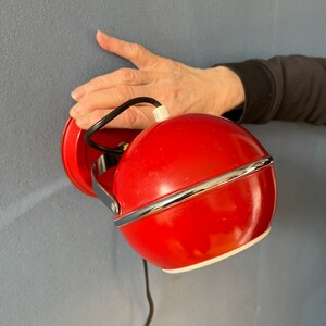 Red Mid Century Space Age Eyeball Wall Lamp - Etsy