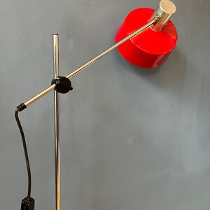 Adjustable Red Floor Lamp in Style of Hoogervorst - Etsy