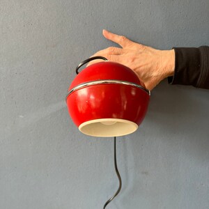 Red Mid Century Space Age Eyeball Wall Lamp - Etsy