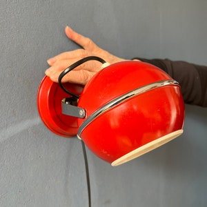 Red Mid Century Space Age Eyeball Wall Lamp - Etsy