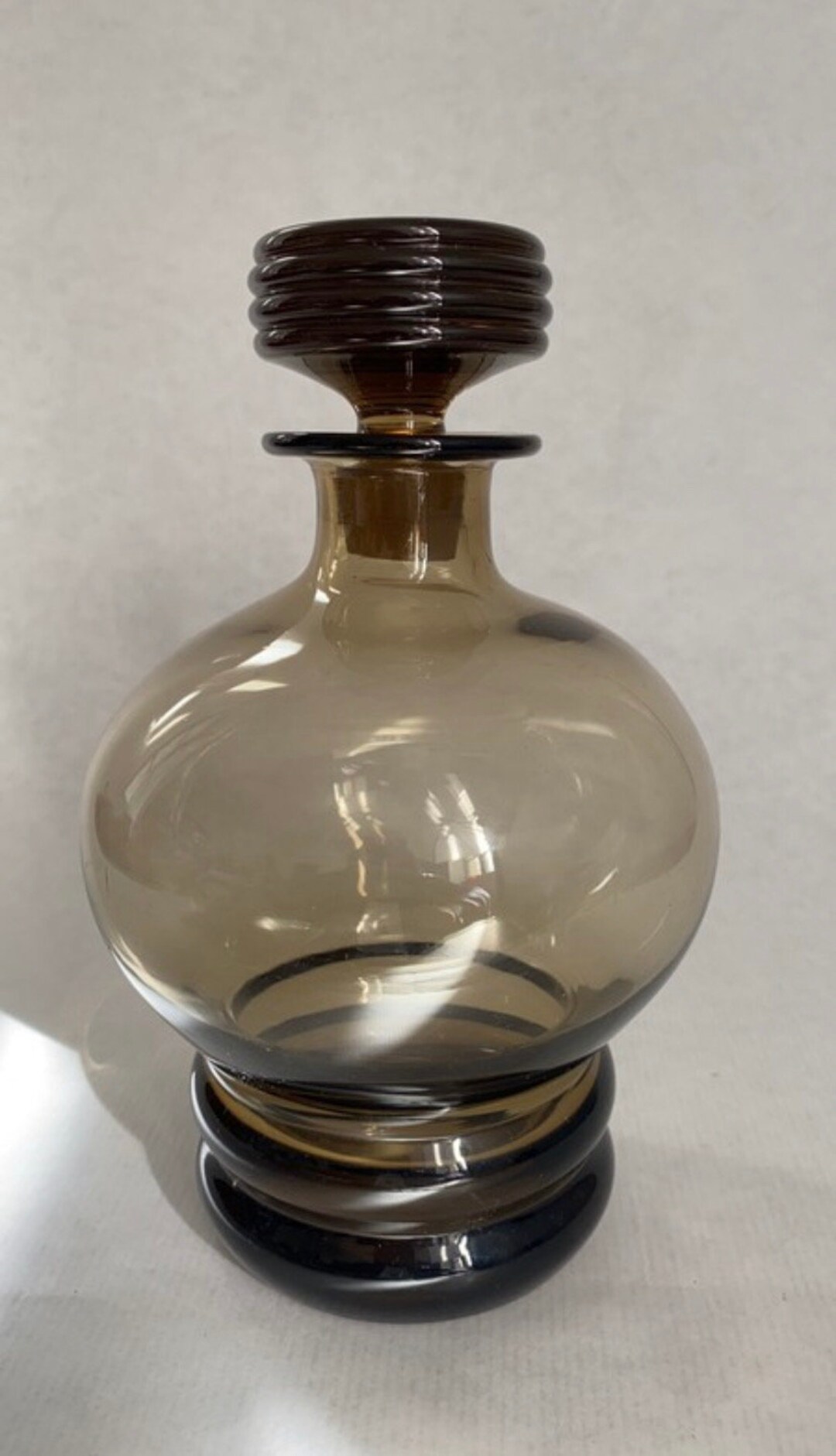 1960s Brown Glass Carafe - Etsy