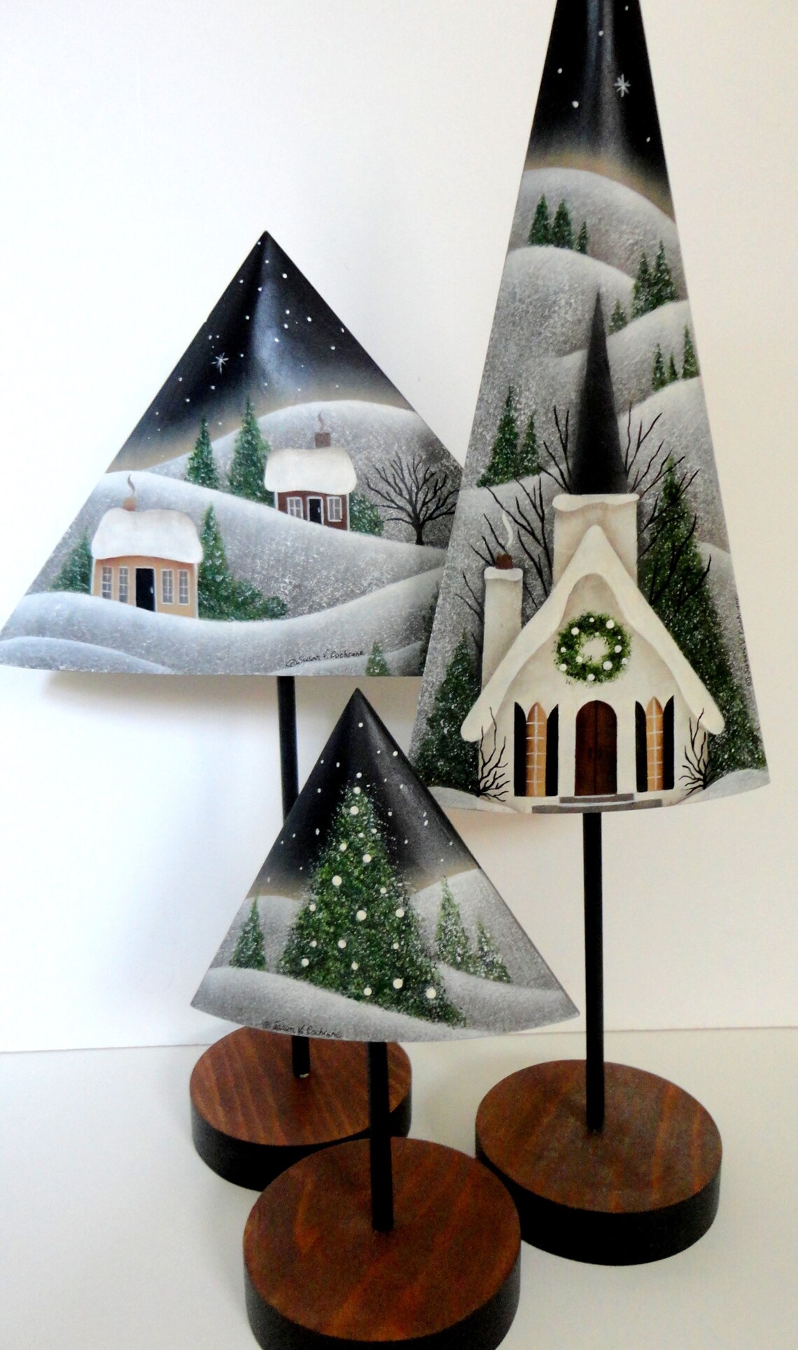 Pastoral Winter Scenes - Etsy