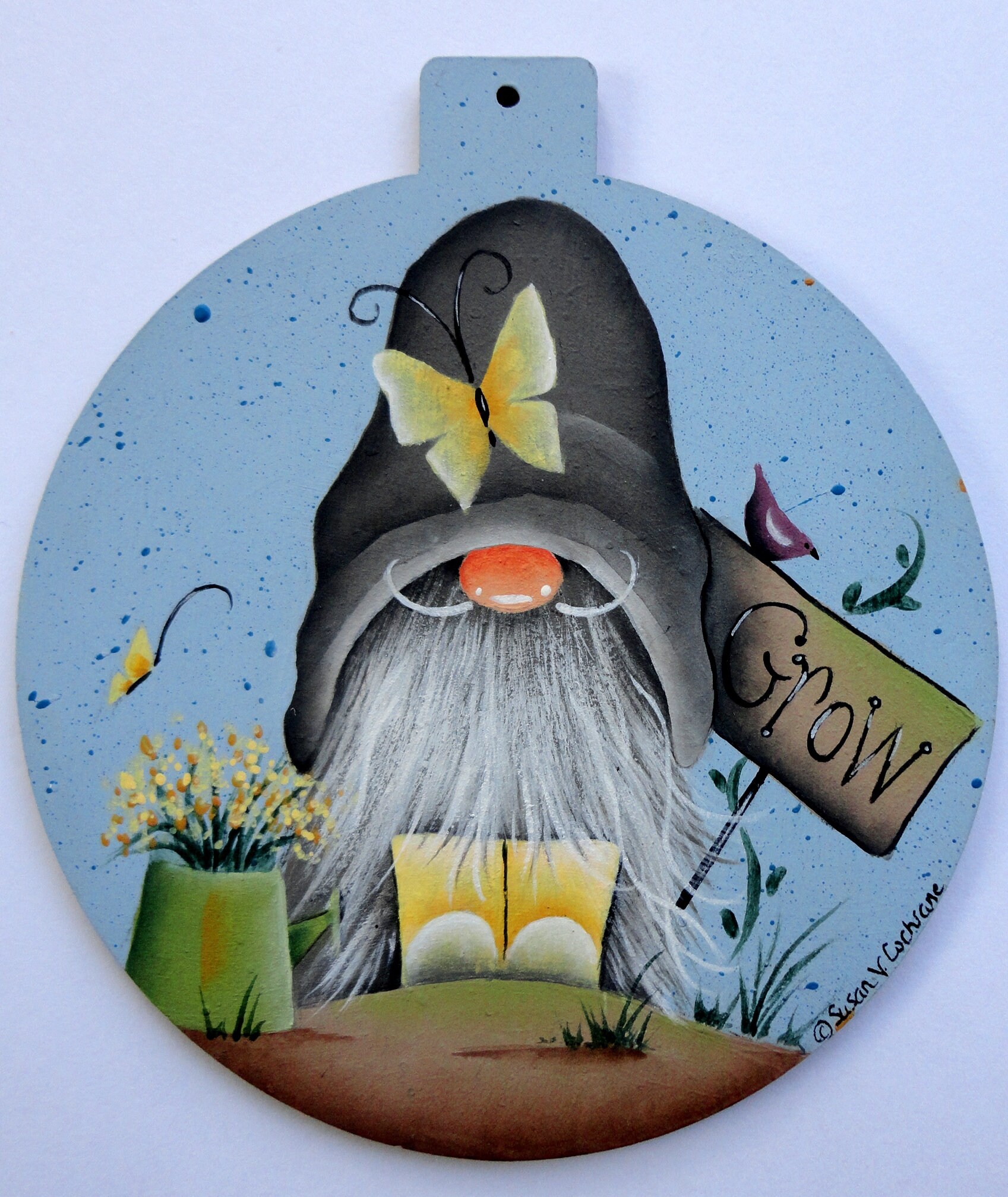 Nest, Grow, Boo, Chill Gnome Ornaments - Etsy