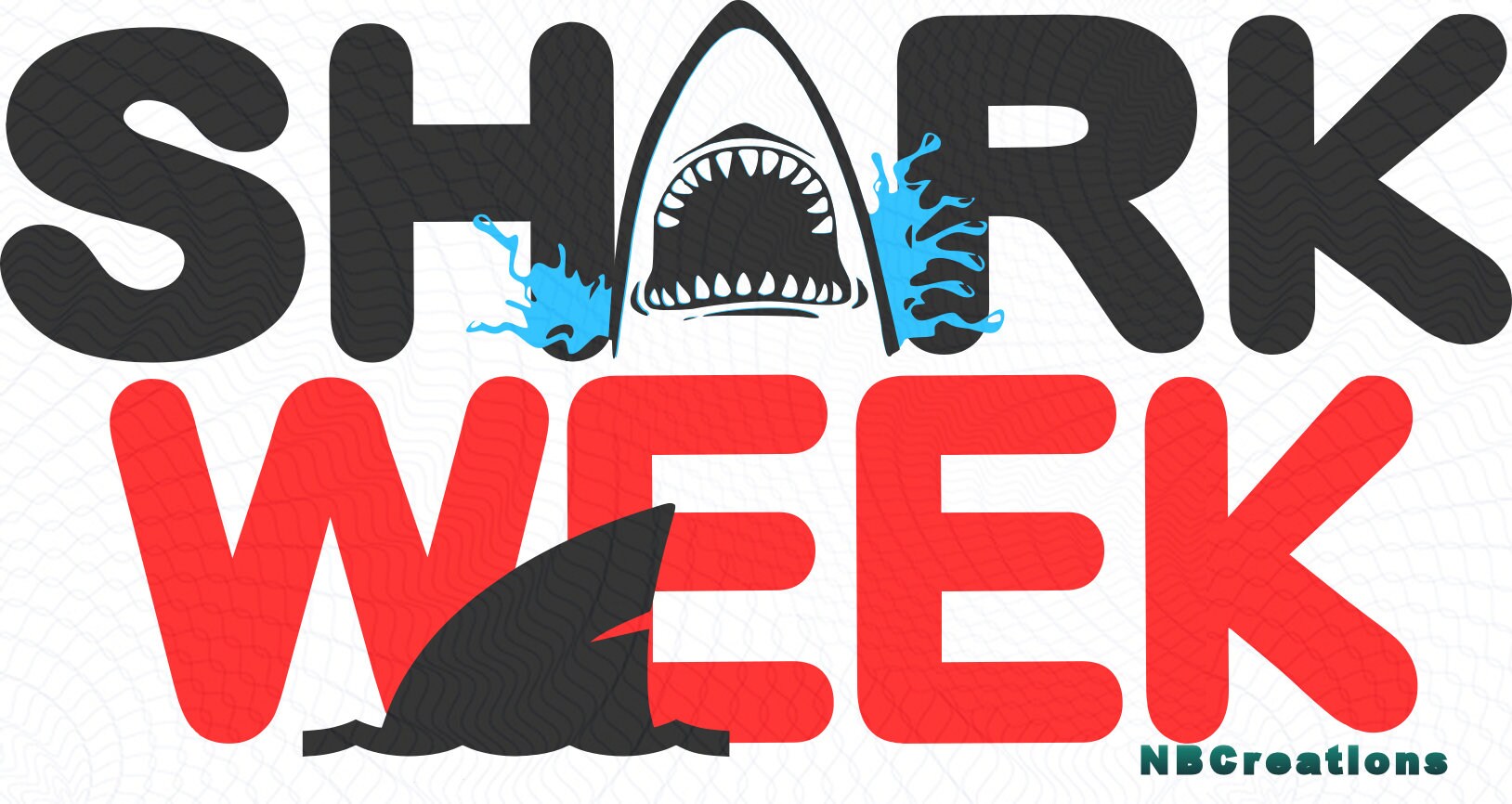 Shark Week SVGPNGPDF cut file | Etsy