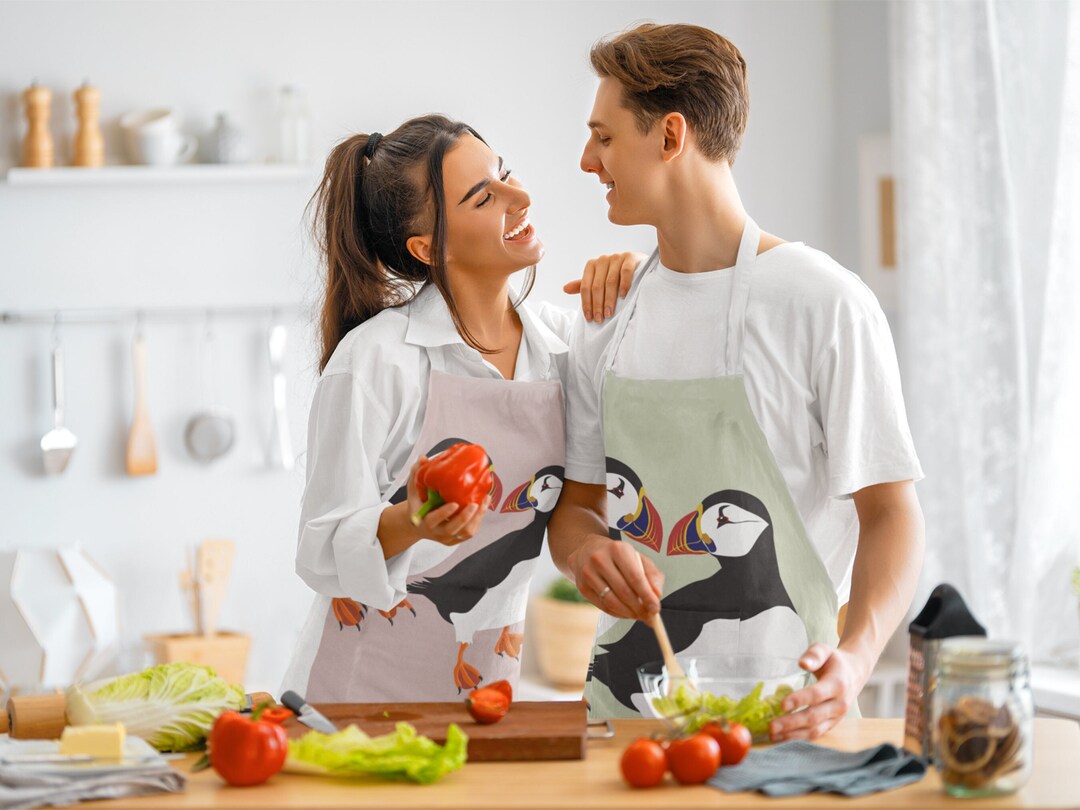 Puffin Apron, Sea Birds, Atlantic Puffins, Puffin Gift. - Etsy