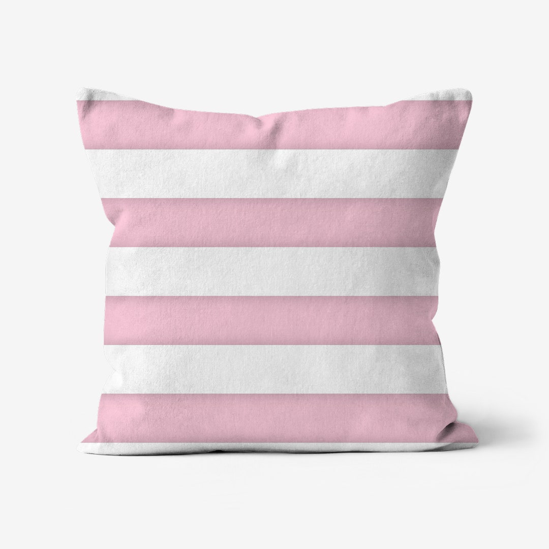 Cornishware Inspired Cushion, 'cornishware' Pillow, Pink and White ...