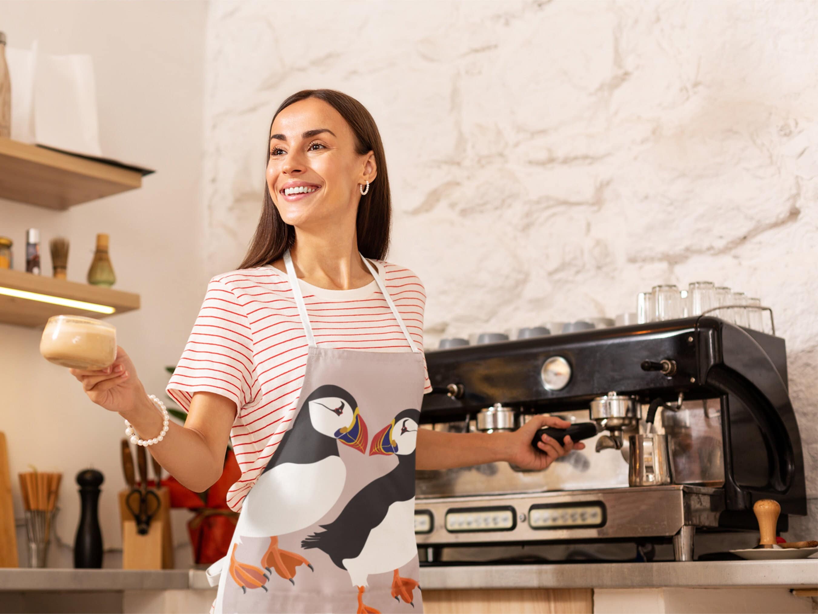 Puffin Apron, Sea Birds, Atlantic Puffins, Puffin Gift. - Etsy