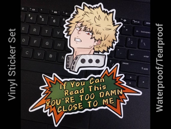 Bakugouu Vinyl Sticker Set Glossy Water & Tear Proof | Etsy
