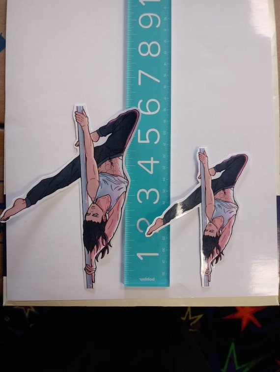 Paper Pole dancer AU Shouta Aizawa laminated stickers Removable and ...