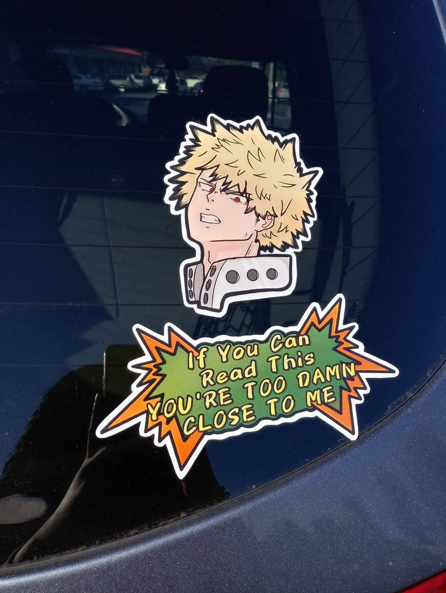 Bakugouu Vinyl Sticker Set Glossy Water & Tear Proof Removable ...