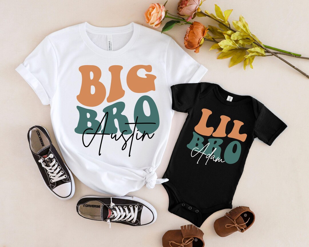 Custom Big Brother Shirts, Little Brother Shirts, Personalized Big Bro ...