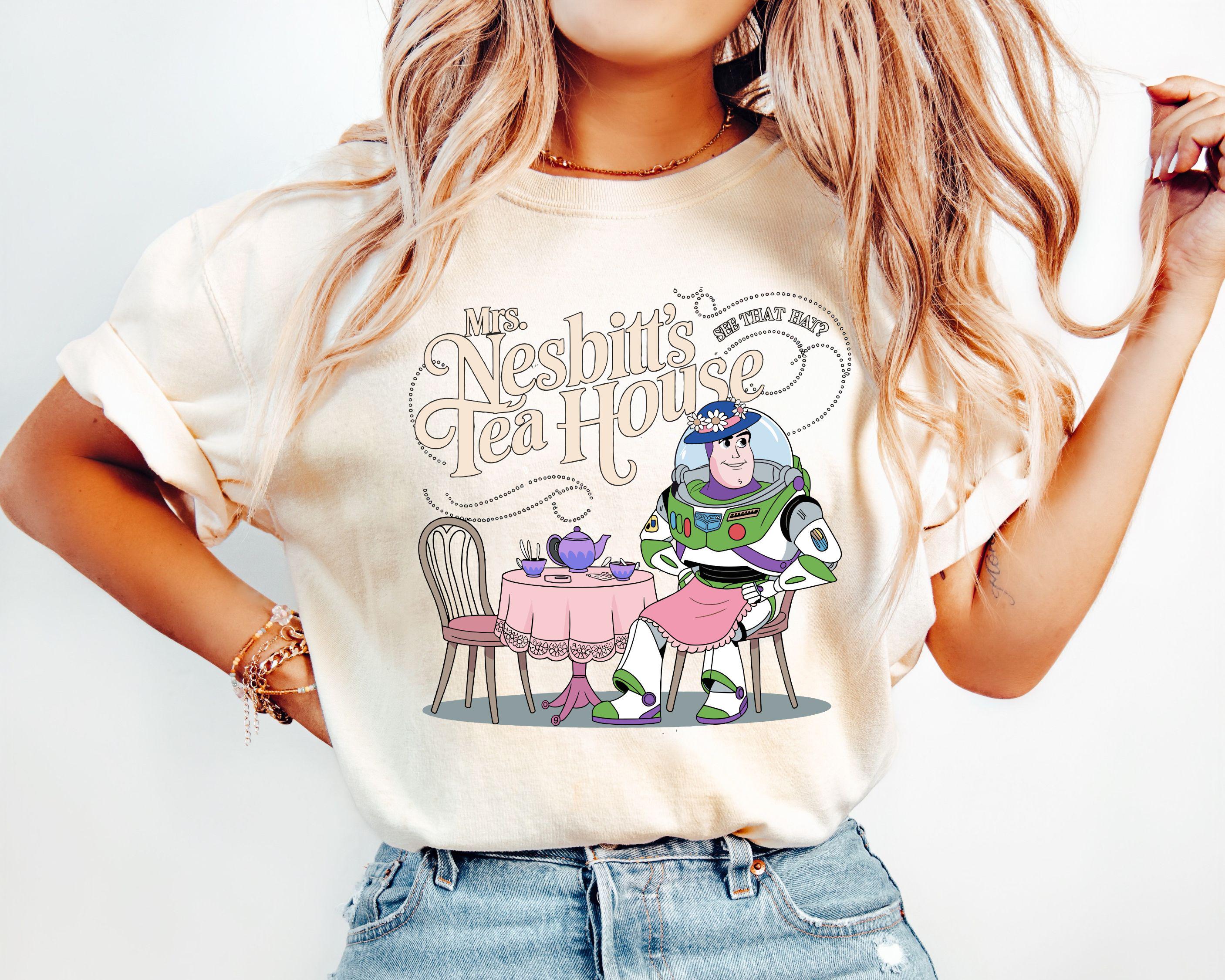 Toy Story Mrs. Nesbitt’s Tea House Shirt, Nesbitt’s Tea House Shirt ...