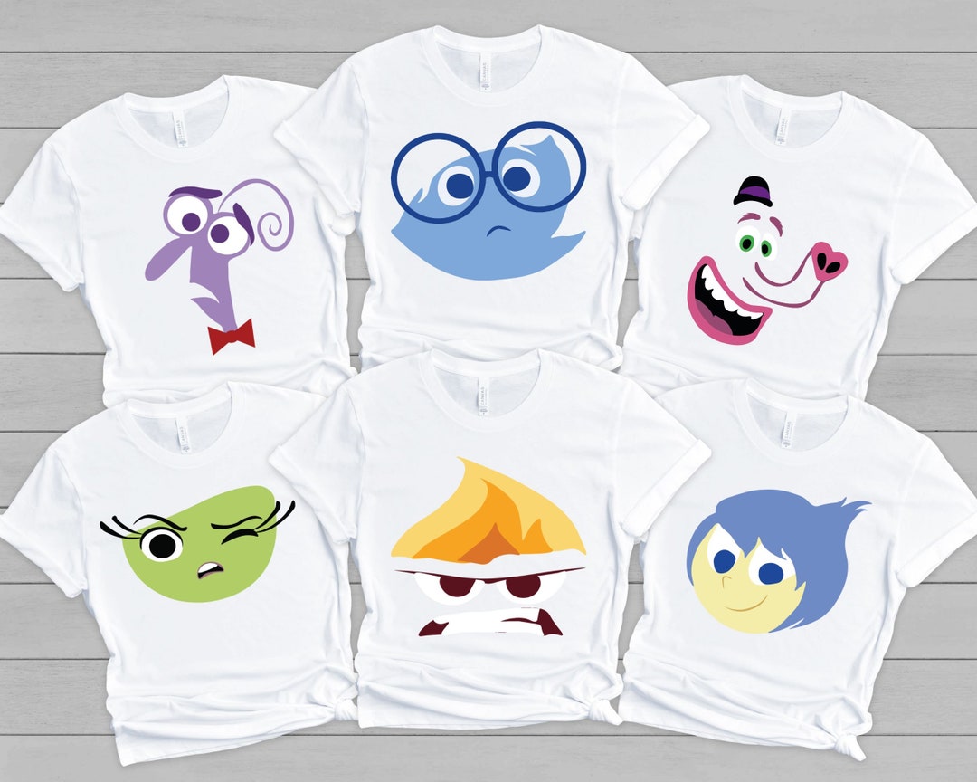 Disfraz de personajes de Inside Out, camisa de Inside Out 2 ...