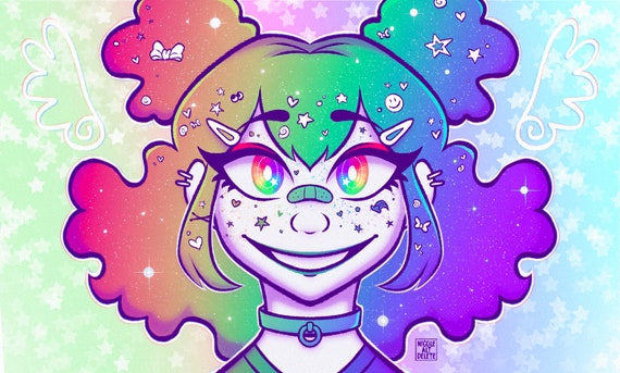 Rainbow Decora Print | Etsy
