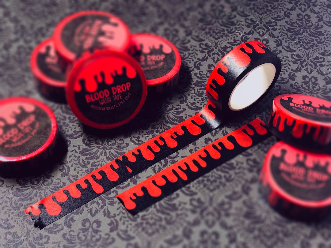 Blood Drop Washi Tape 15mm X 10m - Etsy
