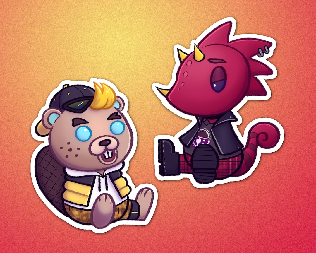 Animal Crossing Flick & CJ Stickers - Etsy