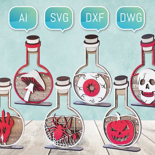 Happy Halloween Laser Cut File Glowforge SVG DXF for Plasma - Etsy