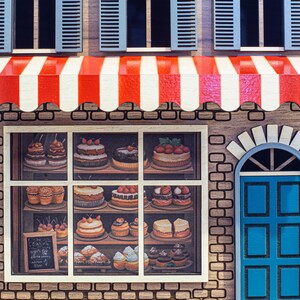 Christmas Village Laser Cut File Caffe SVG DXF DIY House 2024 Glowforge ...