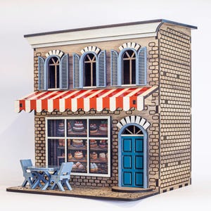 Christmas Village Laser Cut File Caffe SVG DXF DIY House 2024 Glowforge ...