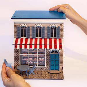 Christmas Village Laser Cut File Caffe SVG DXF DIY House 2024 Glowforge ...