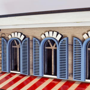 Christmas Village Laser Cut File Caffe SVG DXF DIY House 2024 Glowforge ...