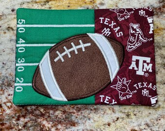 Football Mug Rug | Etsy