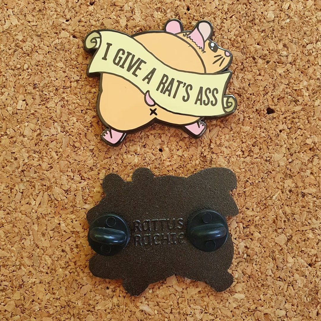 Froggy rat's Ass Hard Enamel Pin Manx Rat - Etsy Australia