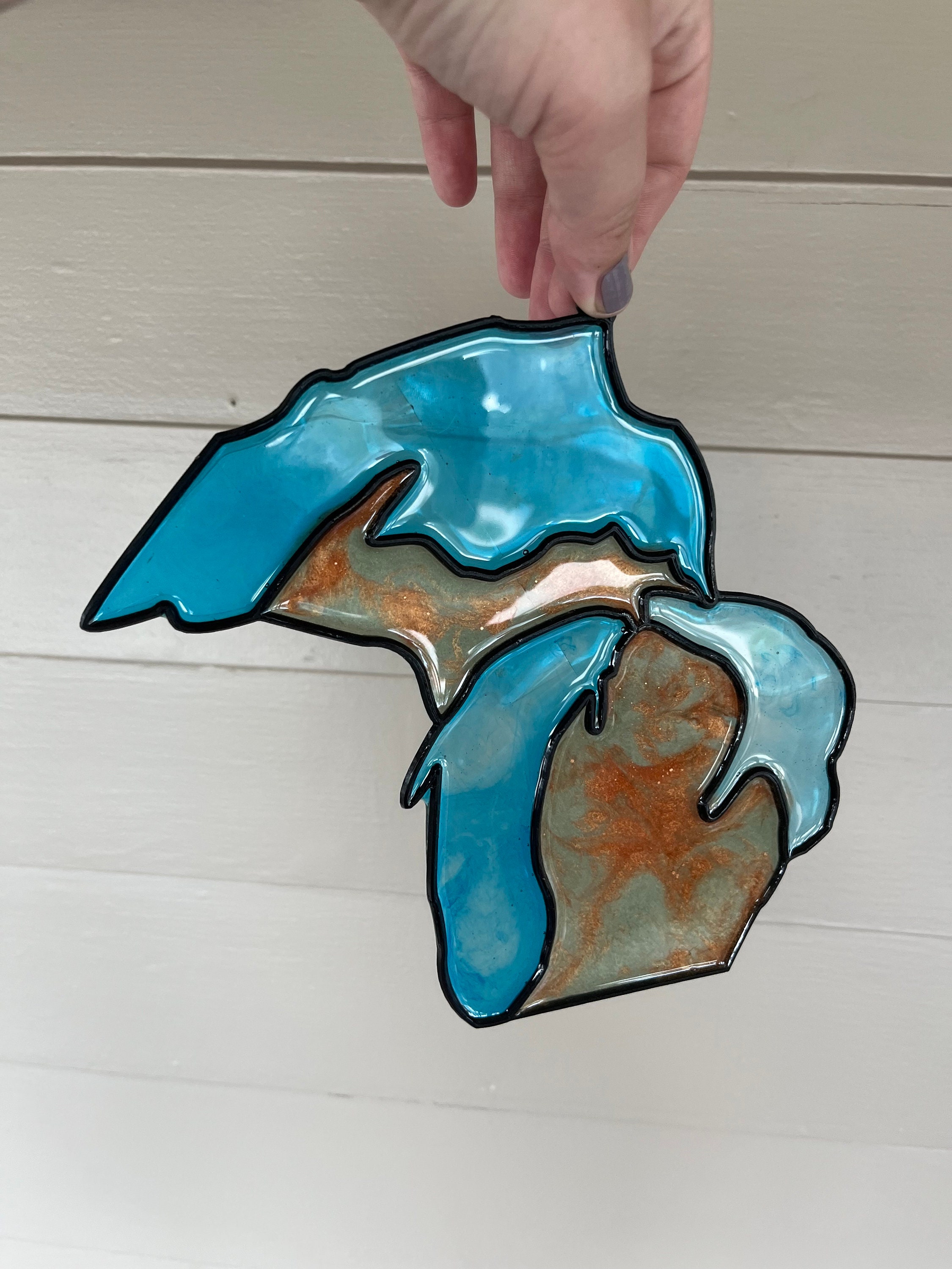 Michigan Resin Sun Catcher - Etsy
