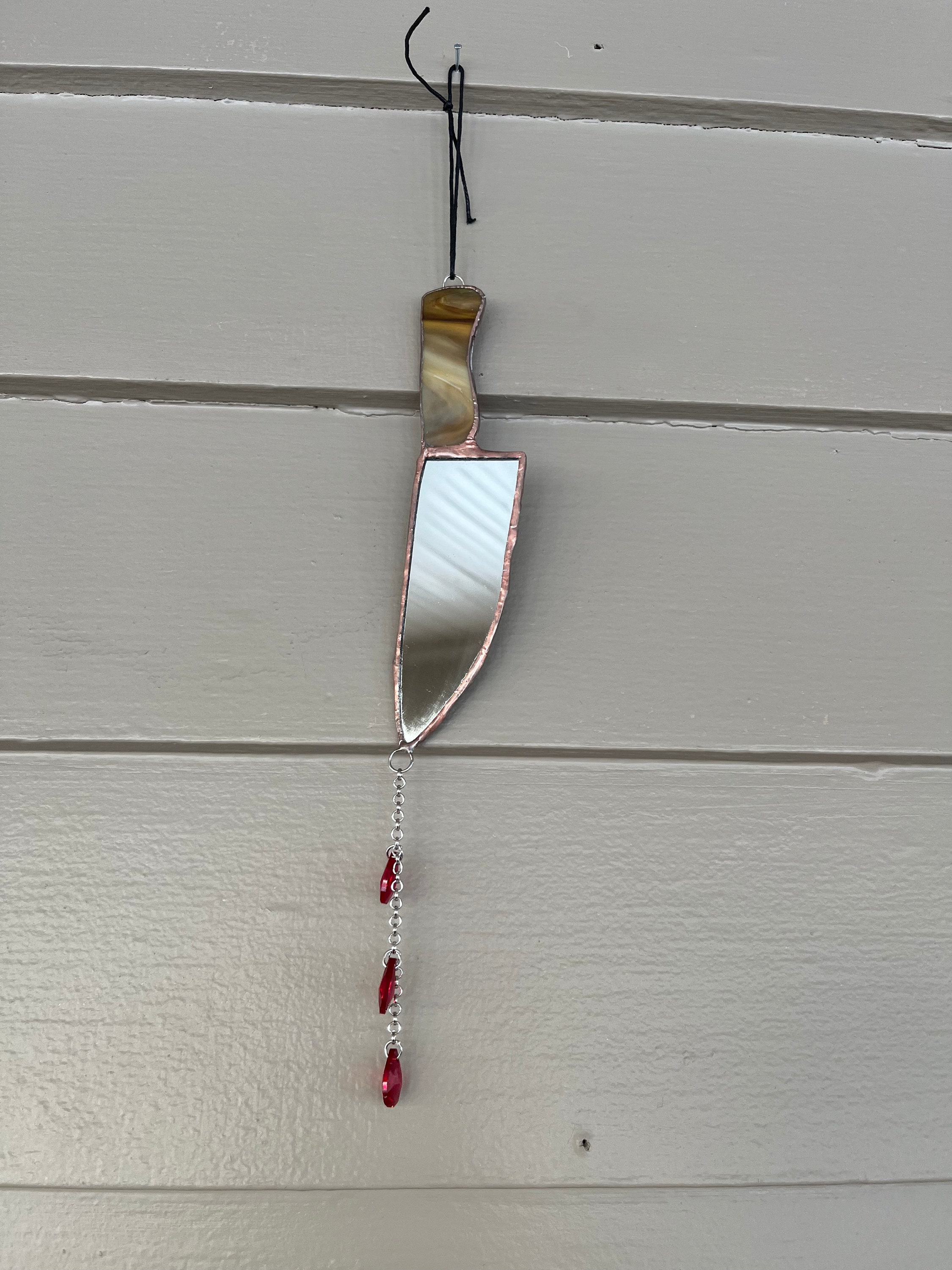 Mirror Knife Stained Glass/knife Glass - Etsy