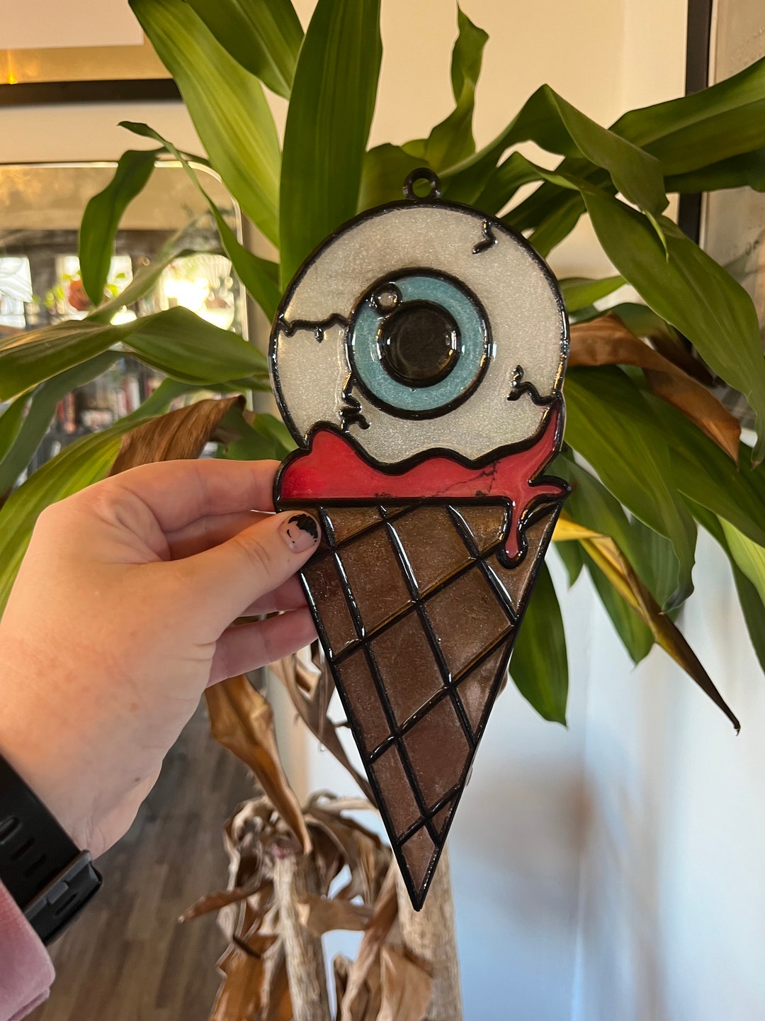 Eyeball Ice Cream Sun Catcher | 3D Printed Resin - Etsy