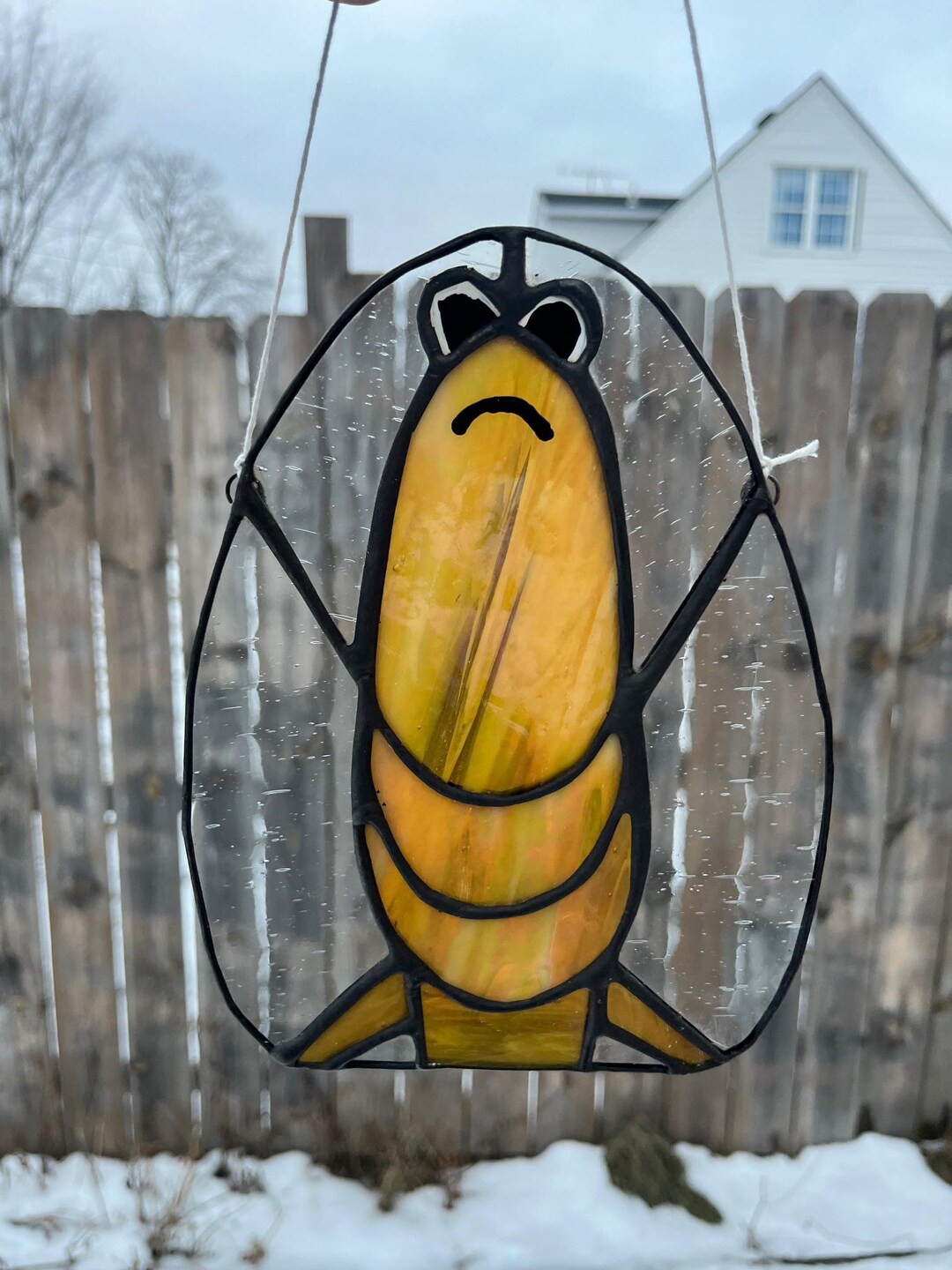 Marcus the Worm Stained Glass - Etsy