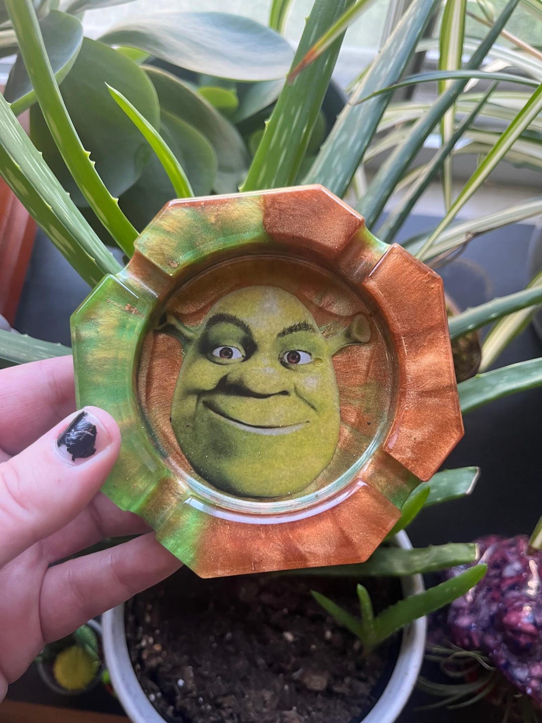 Shrek Ash Tray/shrek Resin Ash Tray/shrek Gift/shrek Trinket Dish - Etsy