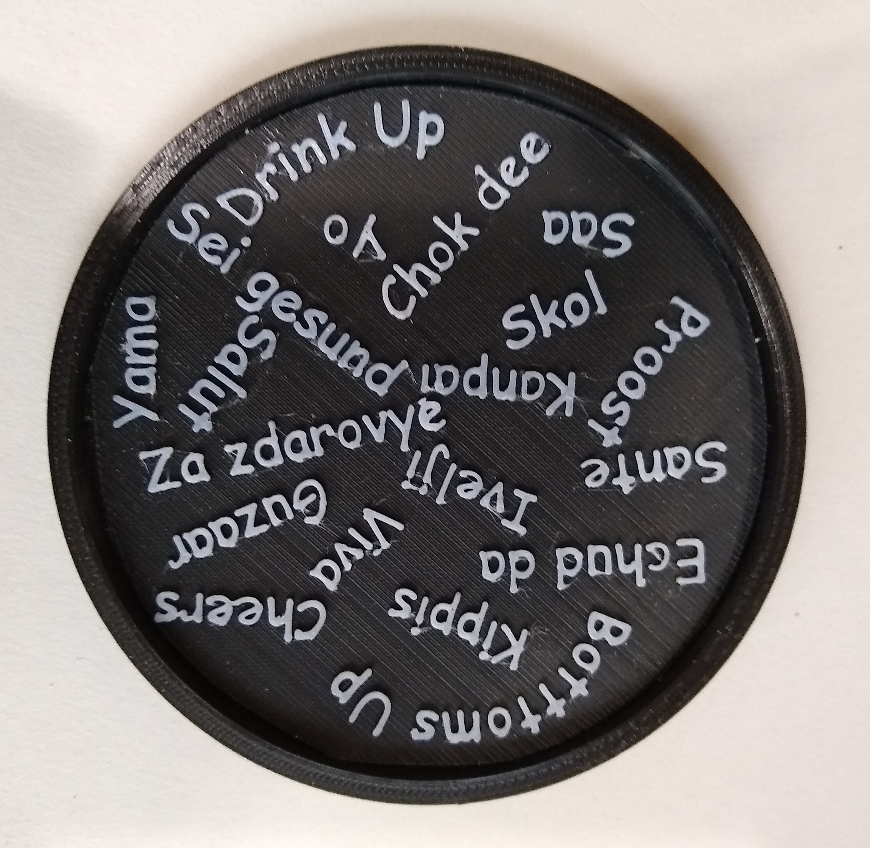 3d Printed Drink Coaster - Etsy
