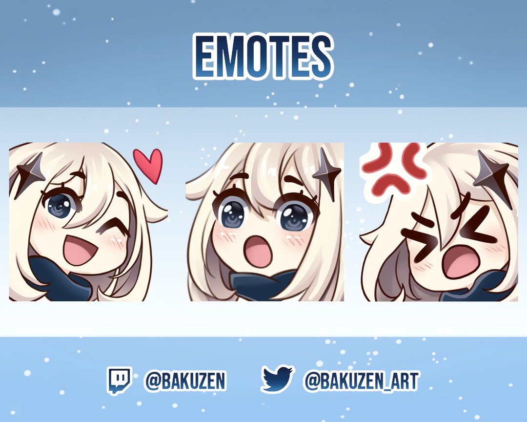 Paimon Genshin Impact Emote Pack for Twitch + Discord - Etsy