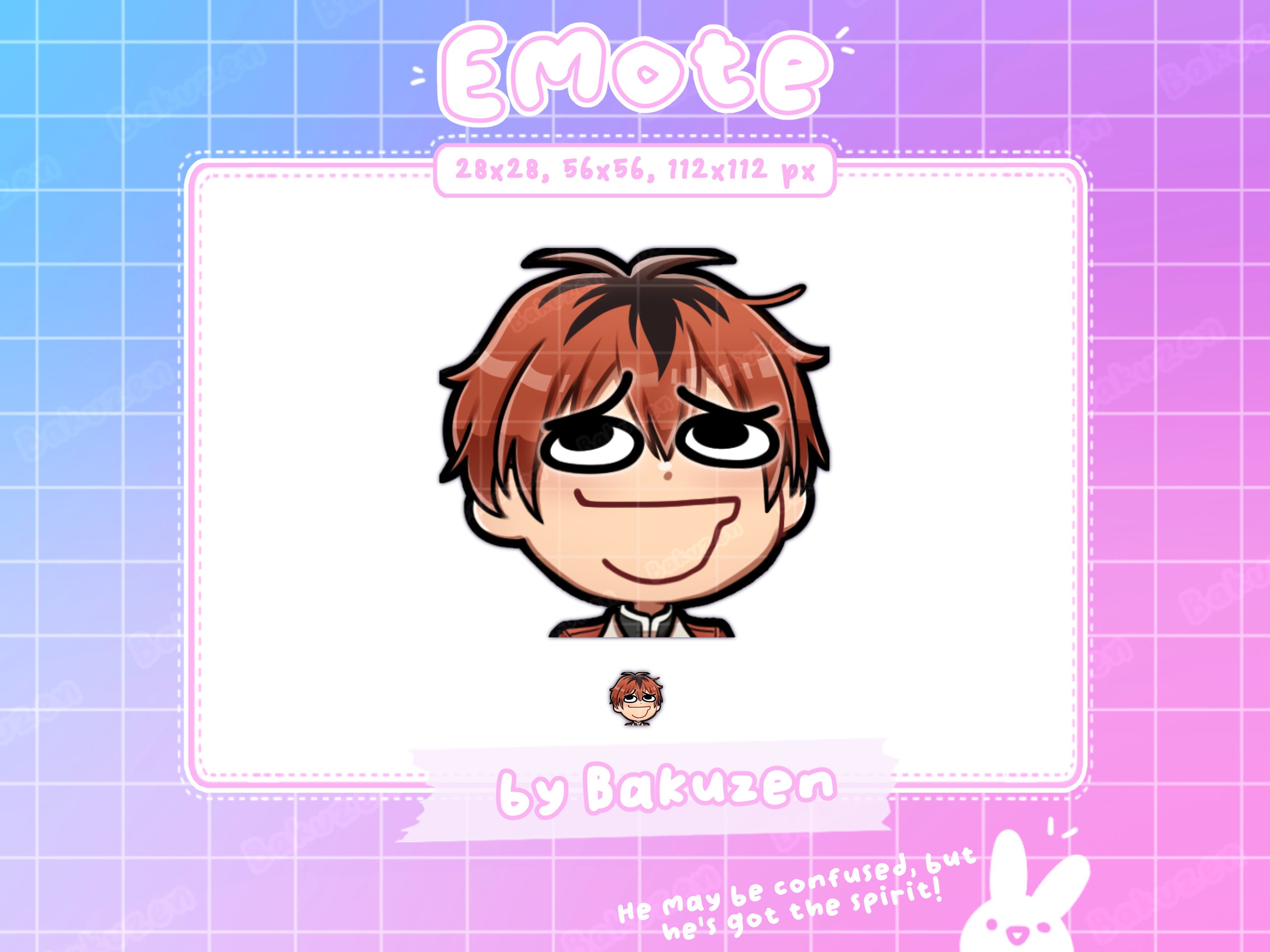 Frieren: Beyond Journey’s End Stark Clueless Emote for Twitch + Discord ...